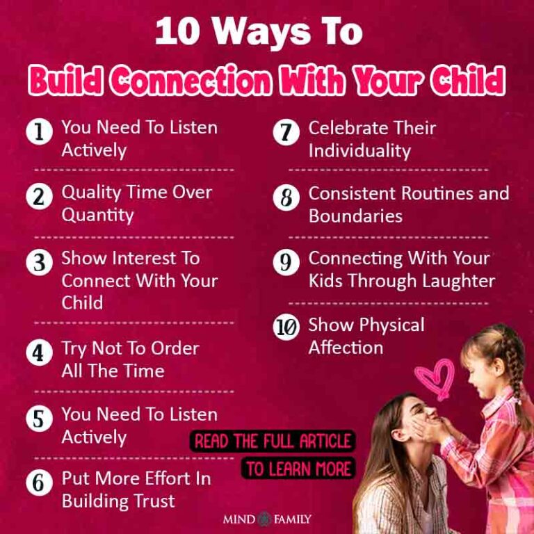 How To Build Connection With Your Child: 10 Helpful Ways!